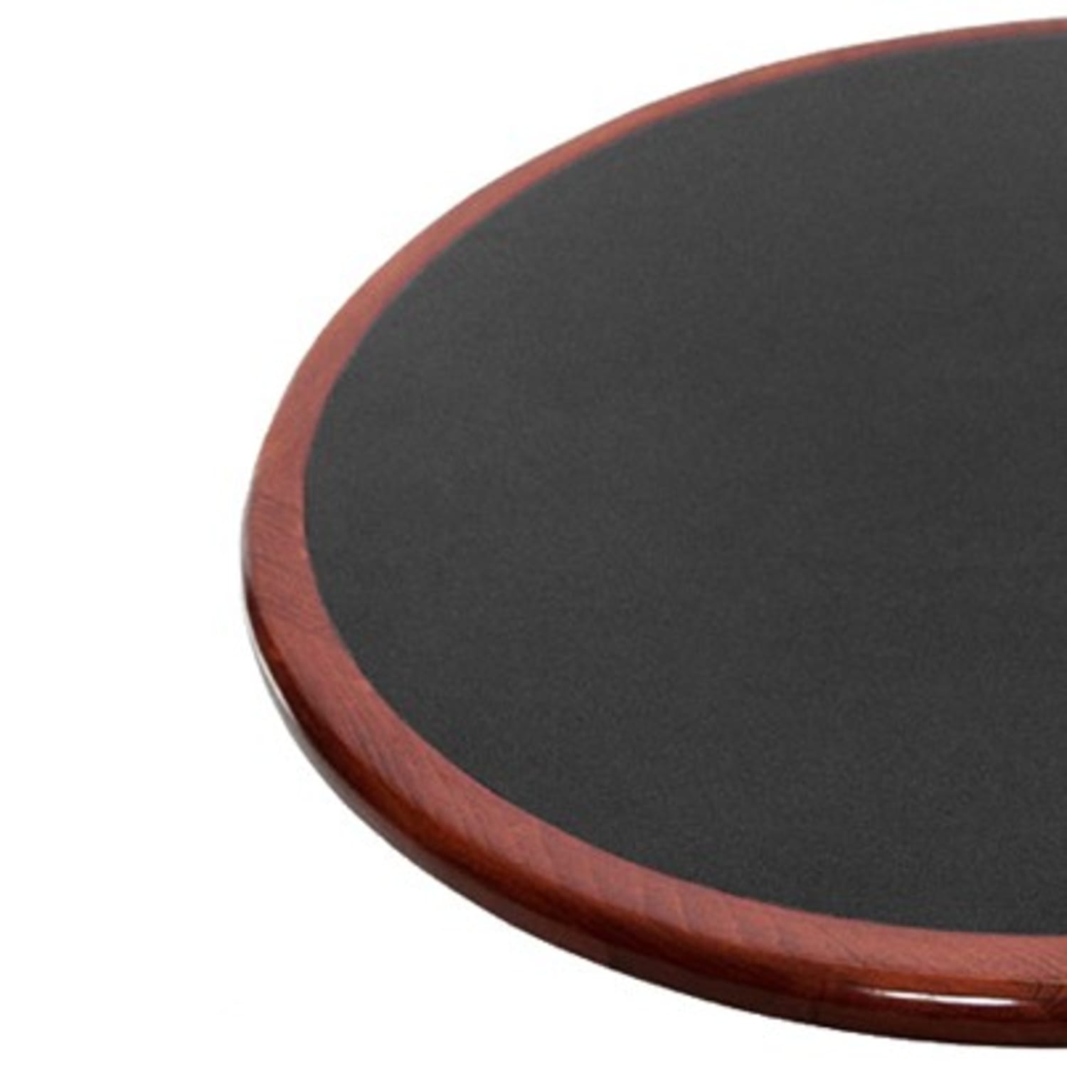 Custom Table Tops with Laminate Inlay and Wood Edge