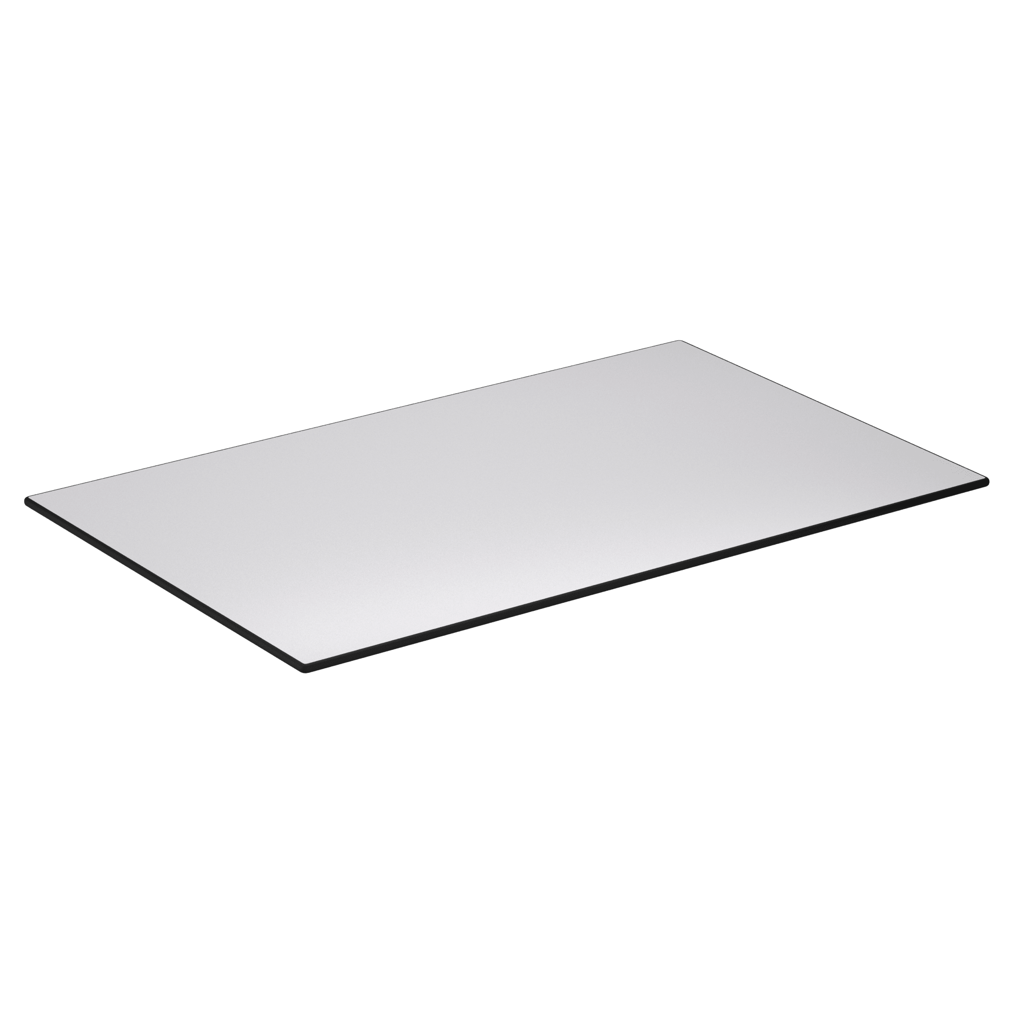 White Outdoor Resin Table Top with Phenolic Edge