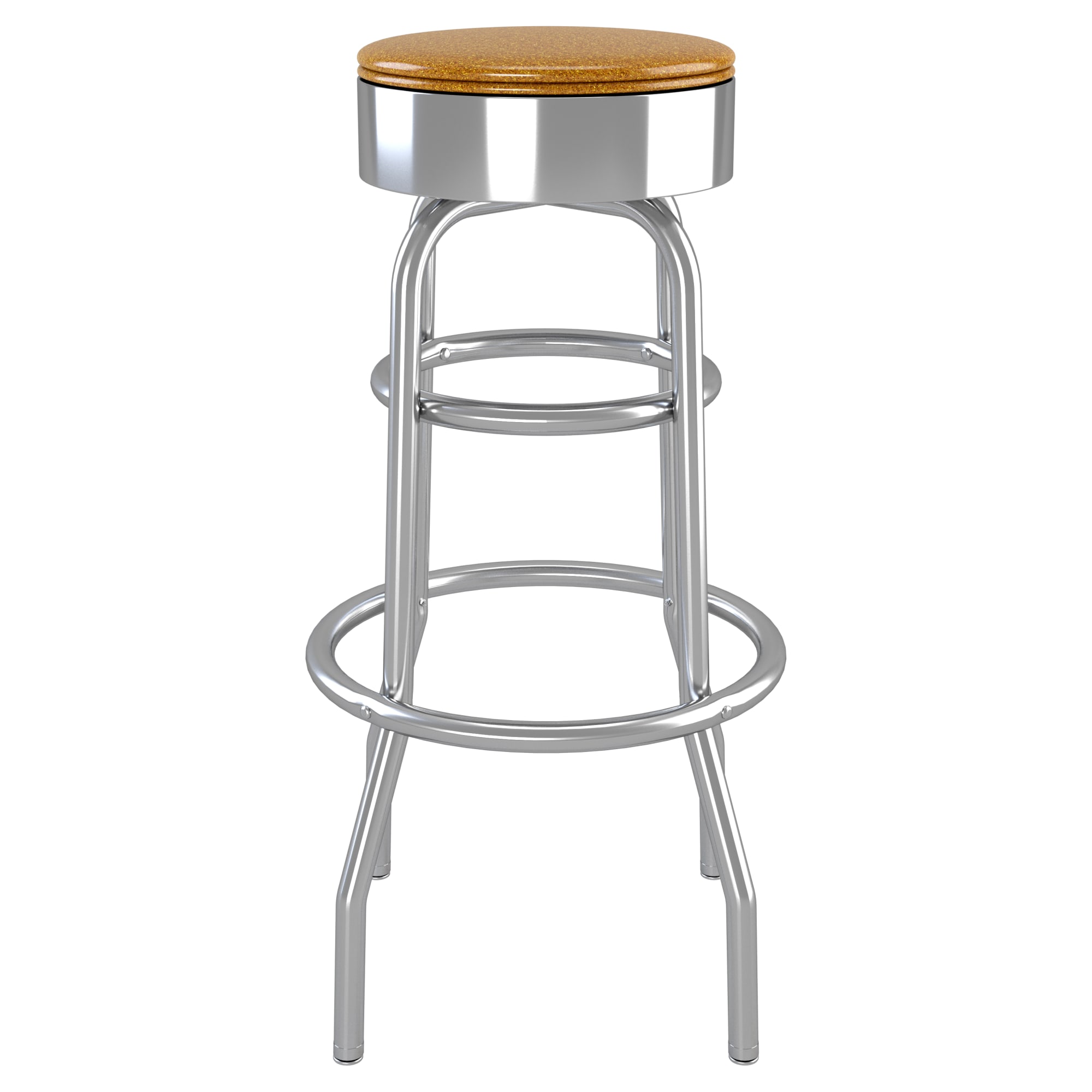 Williston Swivel Chrome Diner Bar Stool