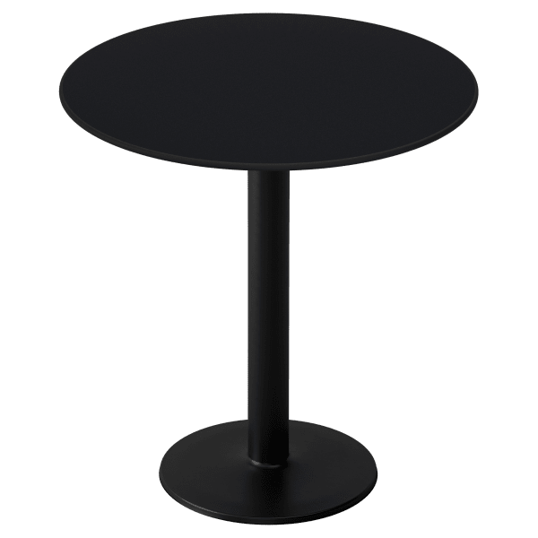 Black Outdoor Resin Table Top with Phenolic Edge