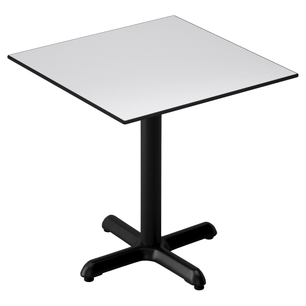 White Outdoor Resin Table Top with Phenolic Edge