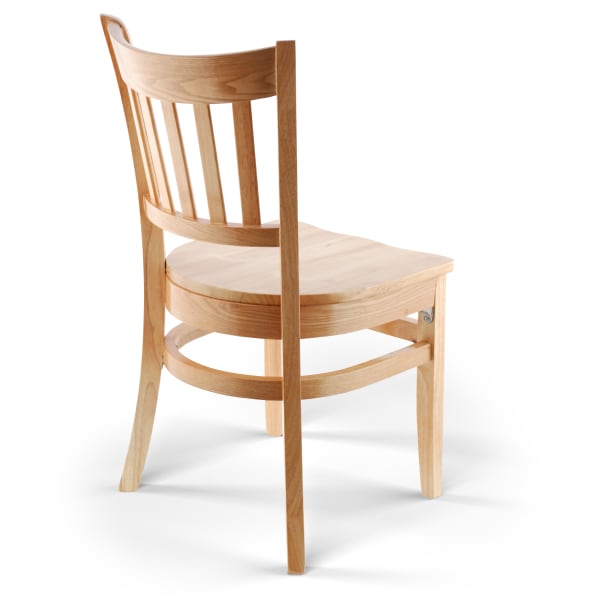 Premium US Made Vertical Slat Wood Restaurant Chair