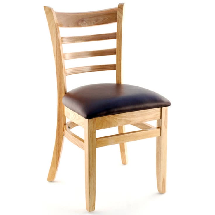 Premium US Made Ladder Back Wood Restaurant Chair